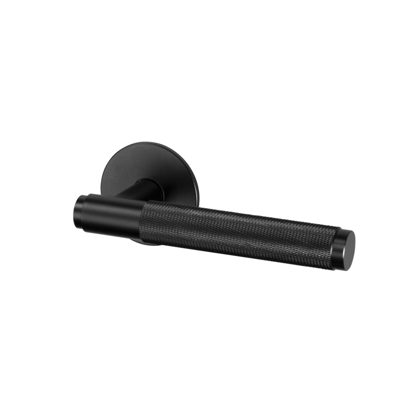Fixed Door Handle / Single-Sided / Cross / Black – Spiggy